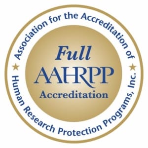 Accreditation and Compliance - Advarra: Accredited by AAHRPP